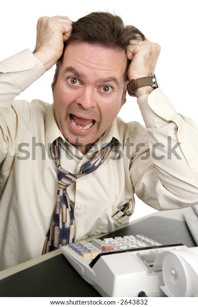 Man Going Crazy Trying Do His Stock Photo 2643832 | Shutterstock
