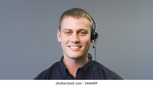 Man Headset Stock Photo 1446409 | Shutterstock