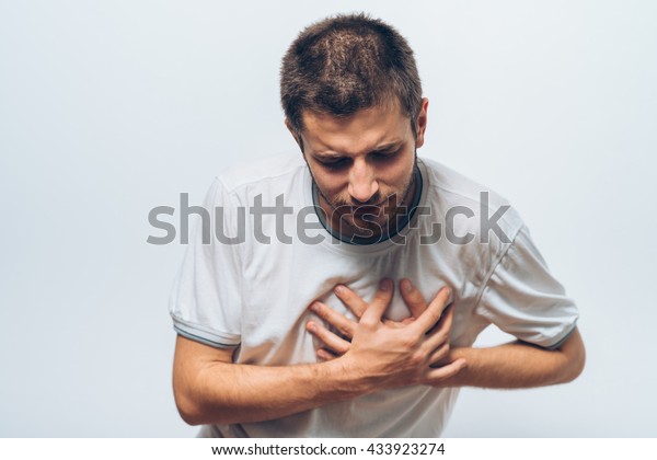 Man Heart Attack Stock Photo (Edit Now) 433923274