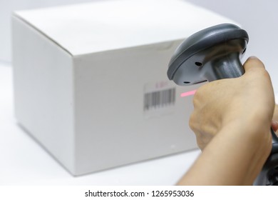 Man Held Scanner Scan Barcode Laser Stock Photo 1265953036 | Shutterstock