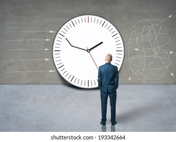 Man Looking Delay Clock Time Management Stock Photo 193342655 ...