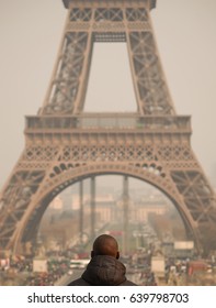 Man Looking Eiffel Tower Stock Photo 639798703 | Shutterstock