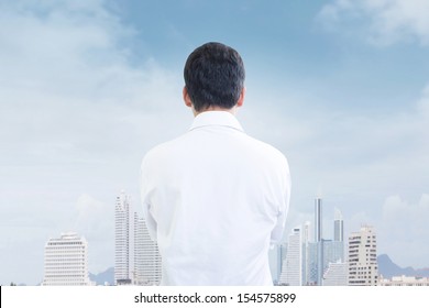 Man Looking Future Concept Stock Photo 154575899 | Shutterstock