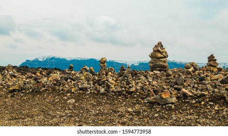 Man Made Structures Made Using Volcanic Stock Photo 1594773958 ...