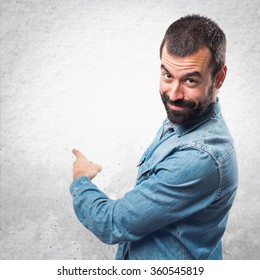 Man Pointing Back Stock Photo 360545819 | Shutterstock