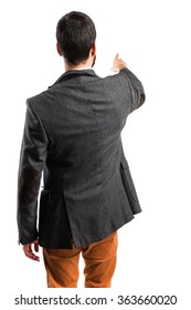 Man Pointing Back Stock Photo 363660020 | Shutterstock