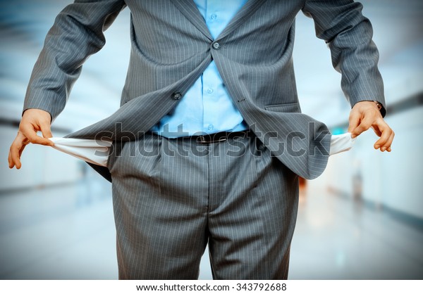 Man Pulling Out Empty Pockets Stock Photo 343792688 | Shutterstock