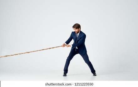 10,266 Suit Man Pulling Images, Stock Photos & Vectors | Shutterstock