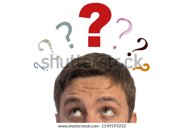 Man with a question mark