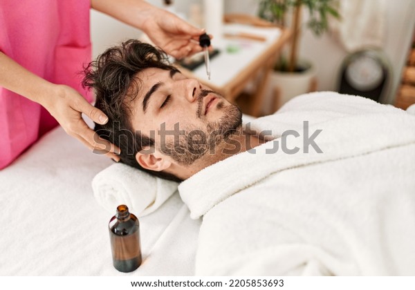 Man Reciving Skin Face Treatment Beauty Stock Photo 2205853693 ... Man Reciving Skin Face Treatment Beauty Stock Photo 2205853693 ...