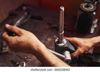 Man Shaping Form Ring Mandrel Stock Photo 2003238443 | Shutterstock