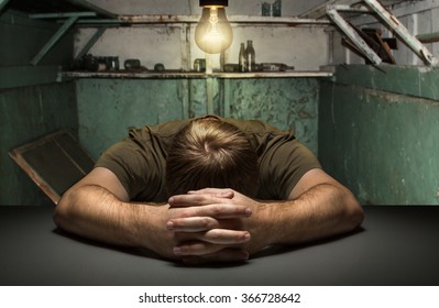 Man Sleeping On Table Stock Photo 366728642 | Shutterstock