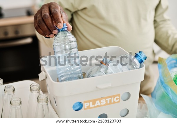 Man Sorting Plastic Bottles Containers Stock Photo 2188123703 ...