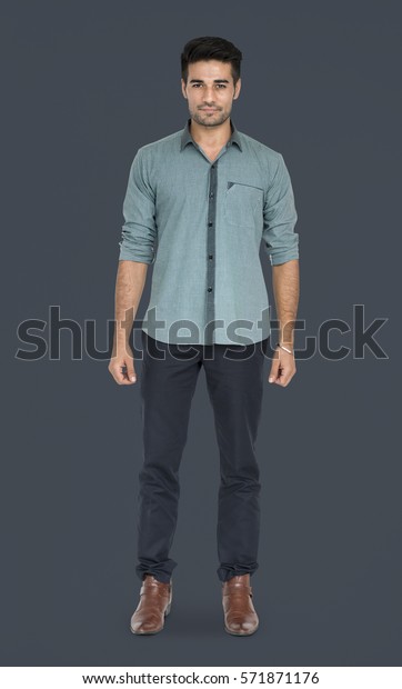 Man Studio Shoot Portrait Posing Stock Photo 571871176 | Shutterstock