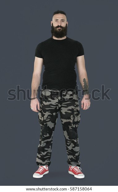 Man Studio Shoot Portrait Posing Stock Photo 587158064 | Shutterstock
