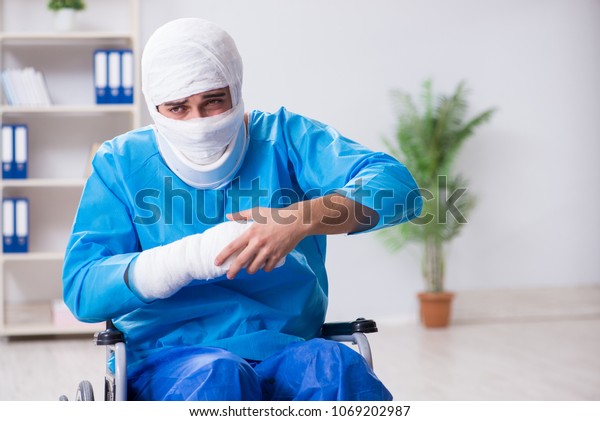 Man Suffering Multiple Broken Bones Fractures Stock Photo (Edit Now ...