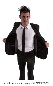 Man Suit Jacket Open Stock Photo 282232661 | Shutterstock