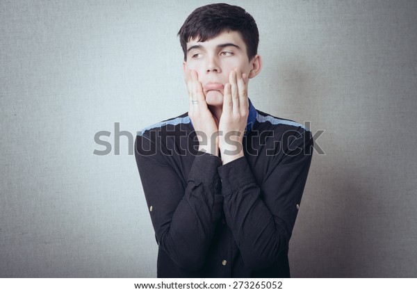 Man Thinking About Something Shock Surprise Stock Photo (Edit Now ...