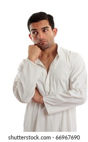 Man Thinking Pose Looking Right Which Stock Photo 66967690 | Shutterstock