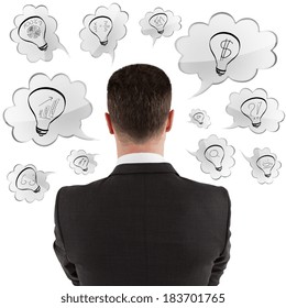Man Thinking Speech Bubble Over Head Stock Photo 183701765 | Shutterstock