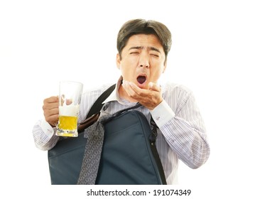 Portrait Drunken Man Stock Photo (Edit Now) 193727687