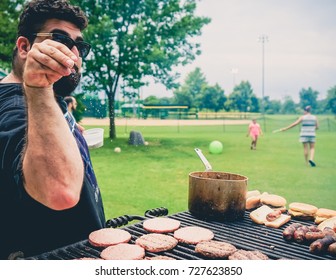 Man Throwing Down Salt While Cooking Stock Photo 727623850 | Shutterstock