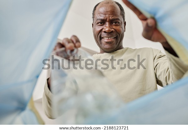 Man Throwing Garbage Bucket Stock Photo 2188123721 | Shutterstock
