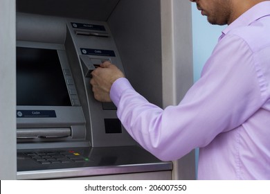 Man Using Atm Stock Photo 206007550 | Shutterstock