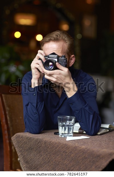 Man Using Camera Indoor Stock Photo 782645197 | Shutterstock