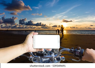 344 Man Using Phone While Riding Bike Images, Stock Photos & Vectors ...