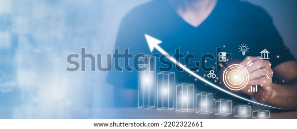 Man Using Pan Touch Target Analytics Stock Photo 2202322661 | Shutterstock