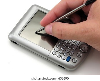 Man Using Pda Stylus Stock Photo 636890 | Shutterstock