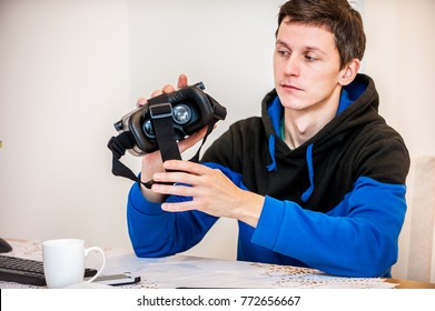 Man Working On Computer Trying Out Stock Photo 772656667 | Shutterstock