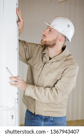 Man Working Window Frame Stock Photo 1367943407 | Shutterstock