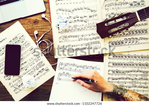 Man Writing Down Notes New Composition库存照片1102247726 | Shutterstock