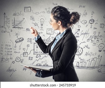 Manager Pointing Chart Stock Photo 245733919 | Shutterstock