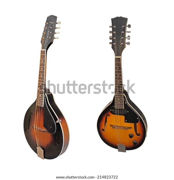 Mandolin Isolated Under White Background Stock Photo (Edit Now) 214823722