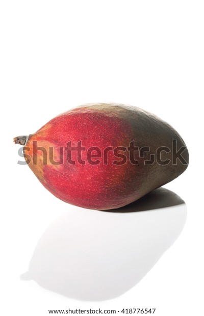 Mango Fruit Reflection Isolated On White Stock Photo 418776547 ...