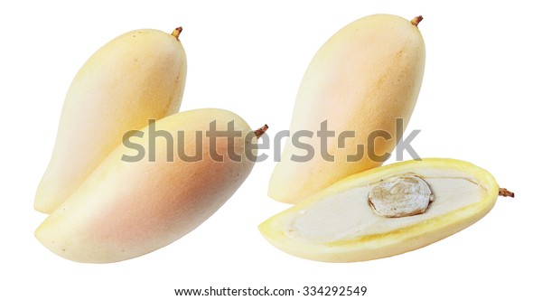 Mango Isolate On White Background Whole Stock Photo 334292549 ...