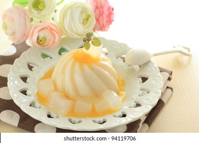 Mango Pudding Served Nata De Coco Stock Photo 94119706 | Shutterstock