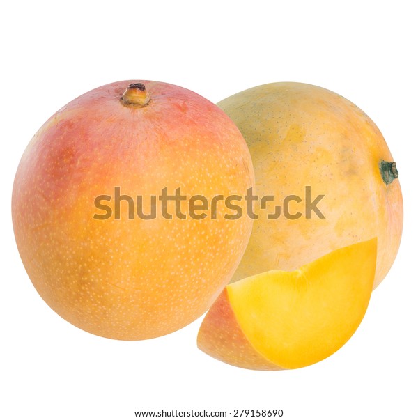 Mango Sections On White Background Stock Photo 279158690 | Shutterstock