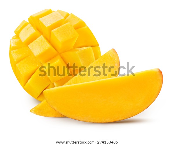 Mango Slice Isolated On White Stock Photo 294150485 | Shutterstock