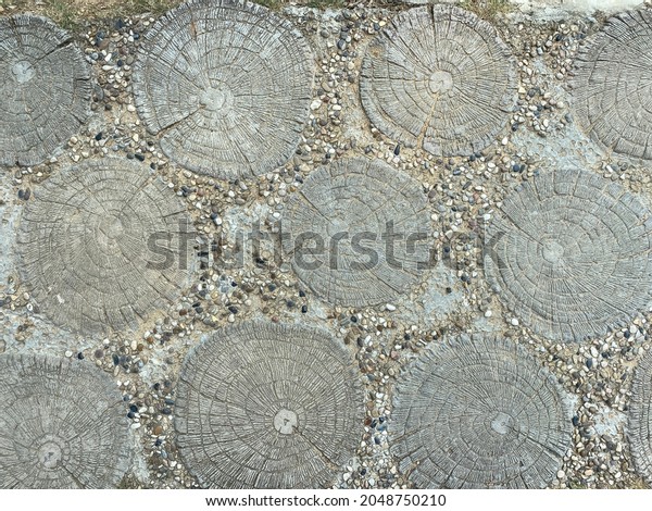 Manmade Steps Shape Cut Tree Trunks Stock Photo 2048750210 | Shutterstock