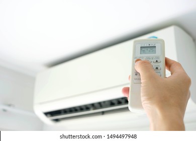 Mans Hand Using Remote Control Open Stock Photo 1494497948 | Shutterstock