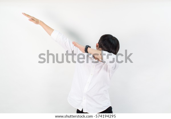 Mans Making Dab Posture Isolated On Stock Photo 574194295 | Shutterstock