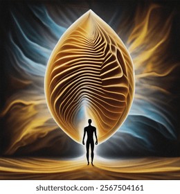 Mans Transformation Mental Evolution Creativity Freedom AI-generated ...
