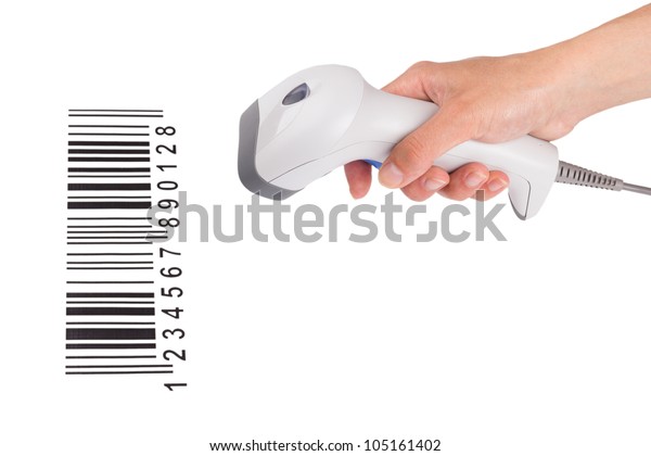 Manual Scanner Bar Code Female Hand Stock Photo (Edit Now) 105161402