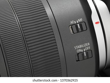 Manualauto Focus Switch Button Set Manual Stock Photo 1370362925 ...