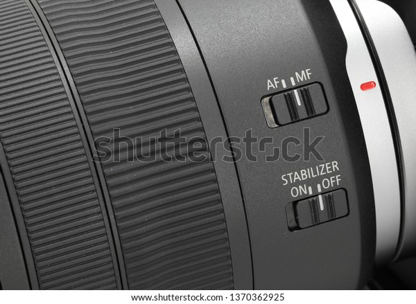 Manualauto Focus Switch Button Set Manual Stock Photo 1370362925 ...