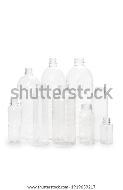 Many Different Empty Plastic Bottles Isolated Stock Photo 1919659217 ...